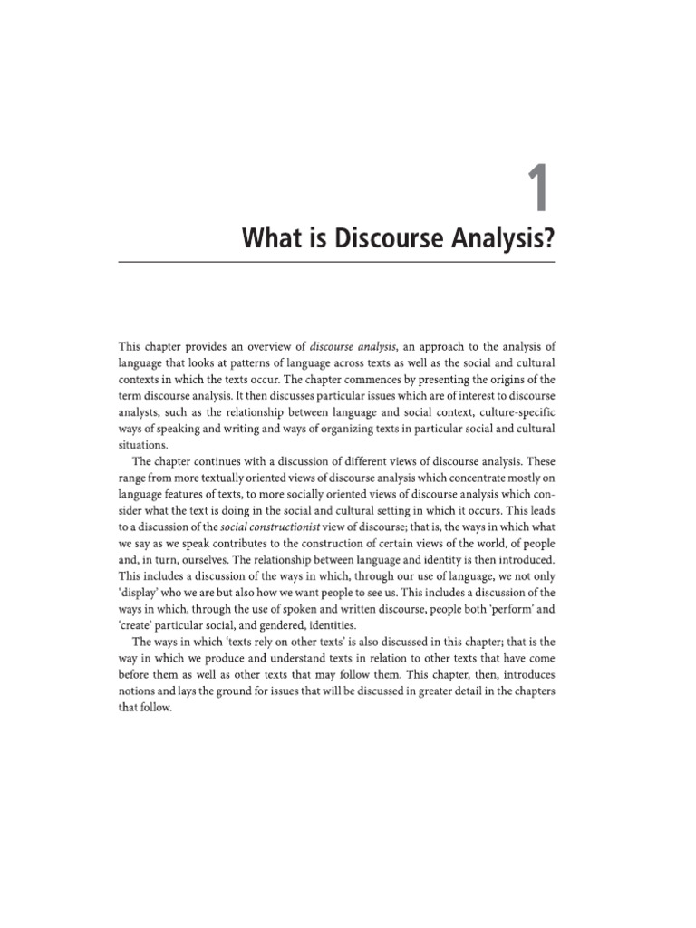 Paltridge 2012 What Is Discourse Analysis | PDF