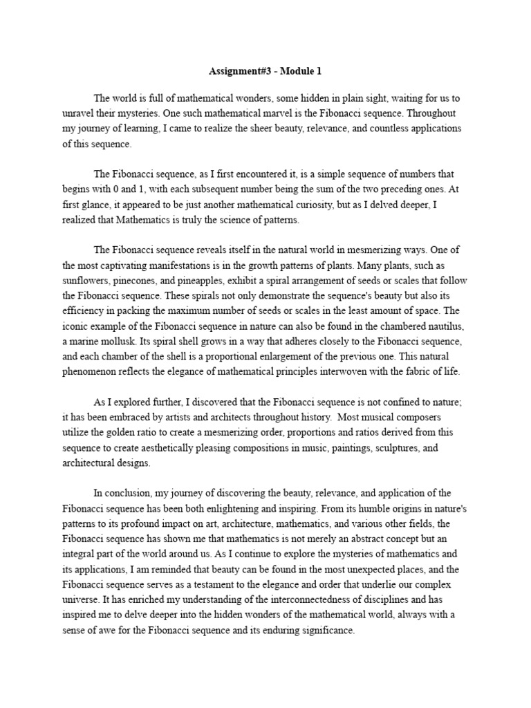 Assignment3 Module 1 Pdf Sequence Beauty 0431