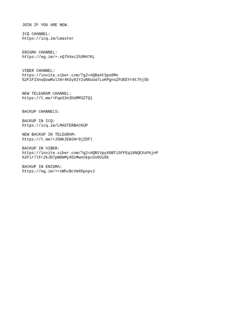 Lmaster Channels For New Subs | PDF