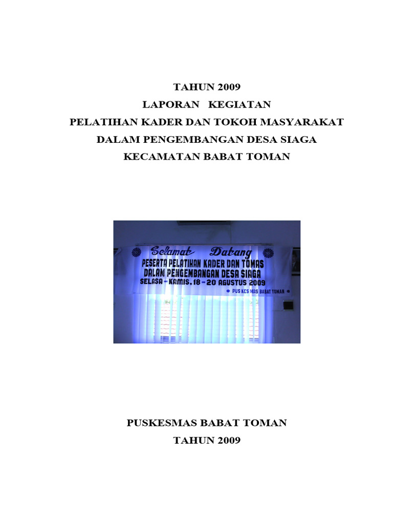 Laporan Desa Siaga | PDF