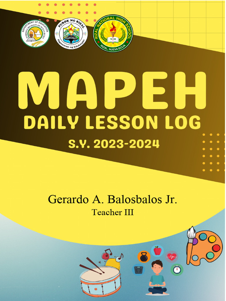 MAPEH DLL 2023-2024 Cover | PDF