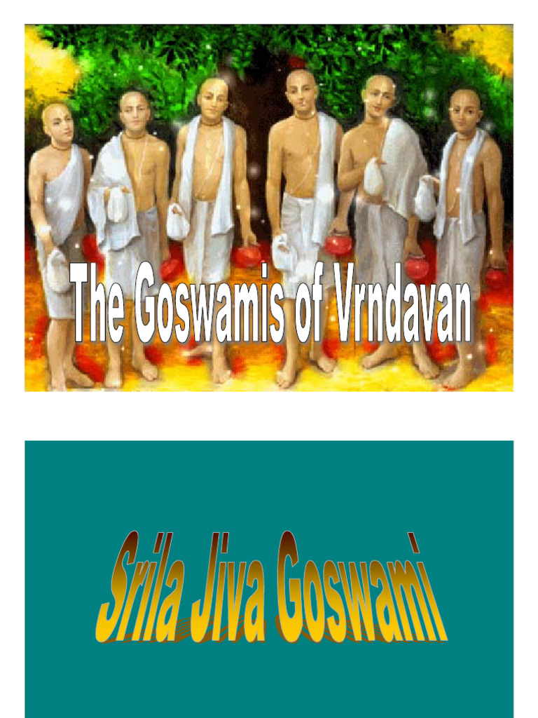 Jiva Goswami | PDF | Theistic Indian Philosophy | Religious Faiths