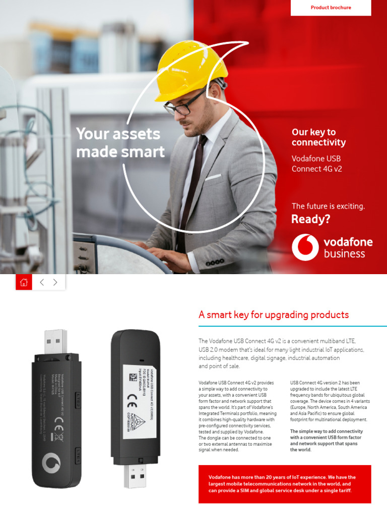 Vodafone USB Connect 4G Product Brochure 2020 | PDF | 4 G | Internet Of ...