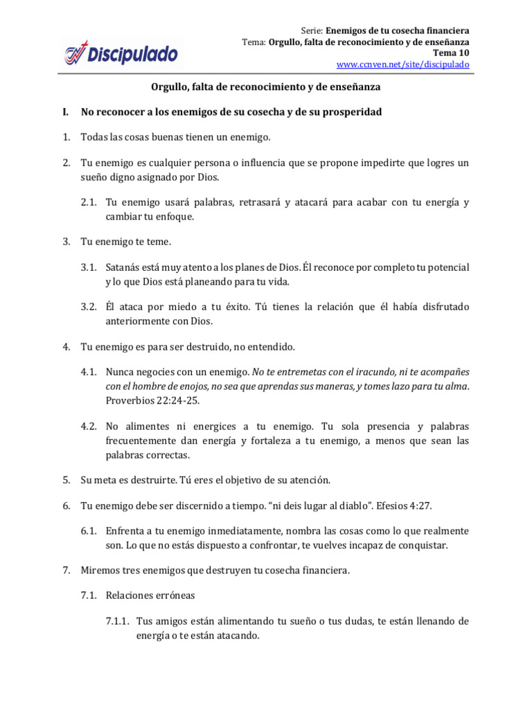 Orgullo, Falta de Reconocimiento y de Enseñanza | PDF | Teología ... Orgullo, Falta de Reconocimiento y de Enseñanza | PDF | Teología ...