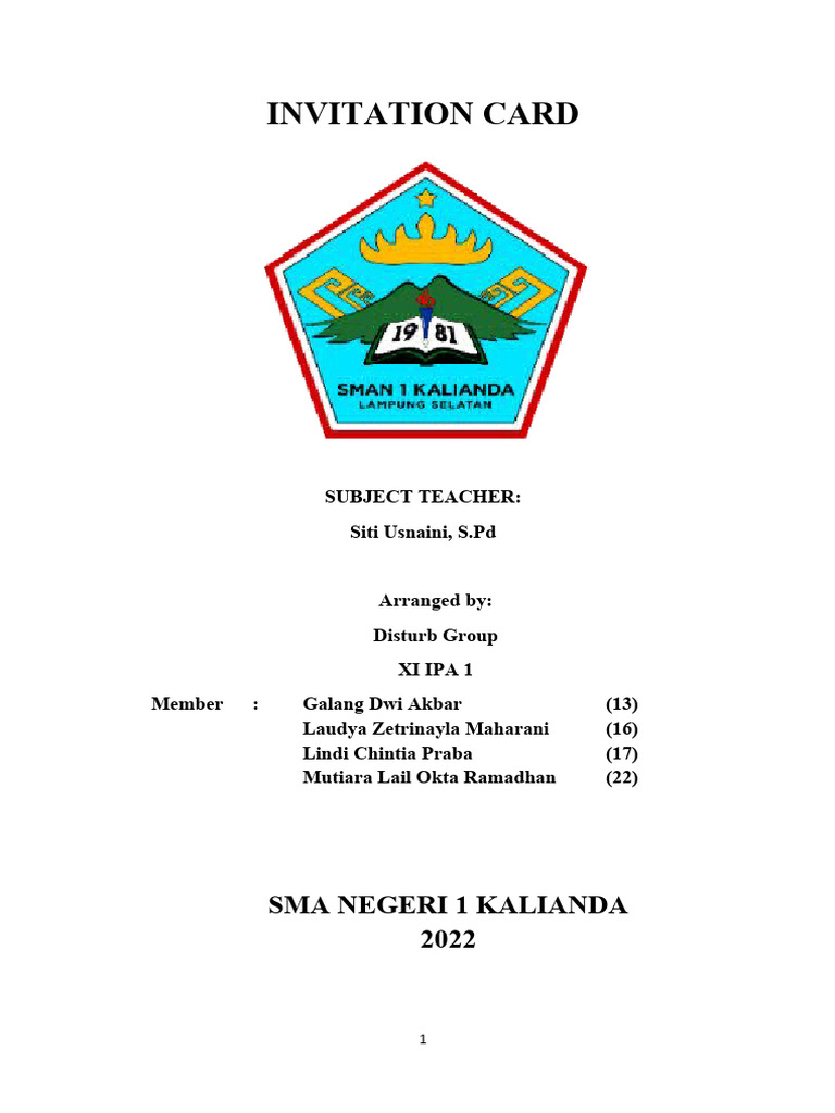 Invitation Card | PDF