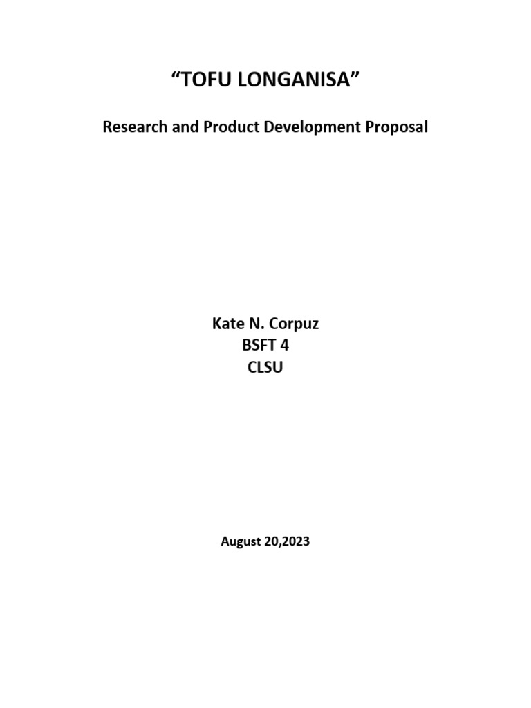 Final | PDF | Tofu | Meat