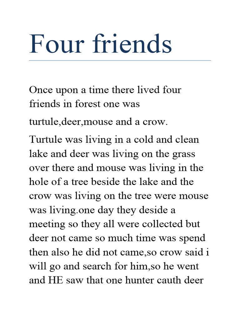 Four Friends | PDF
