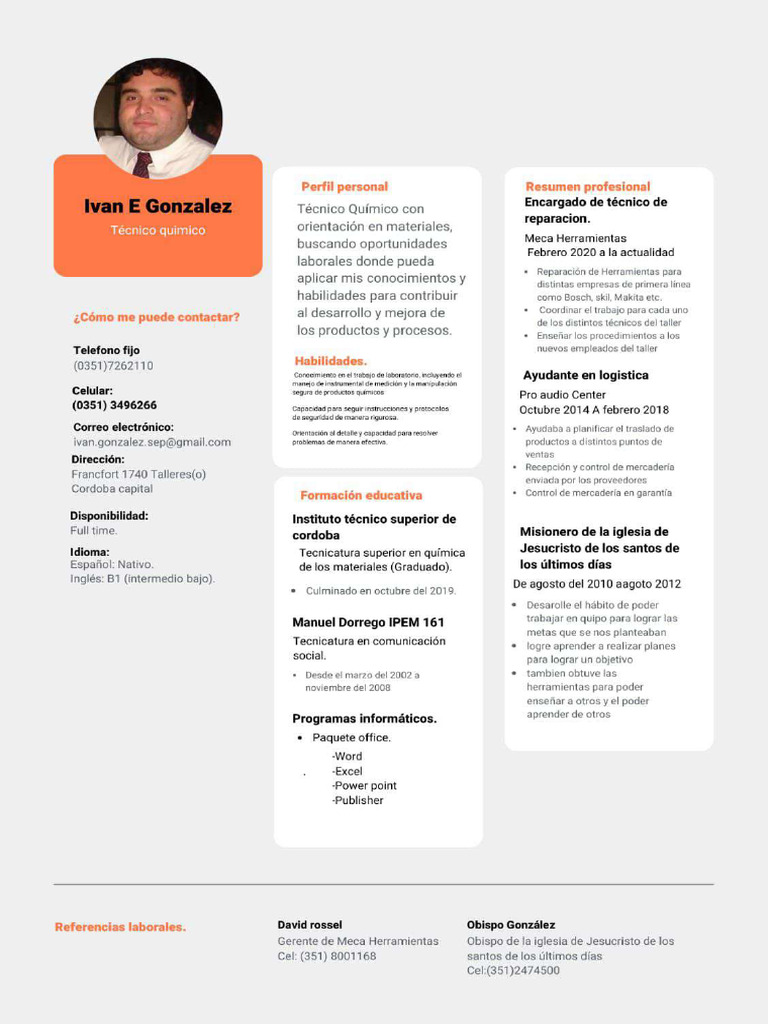 CV Ivan Gonzalez | PDF