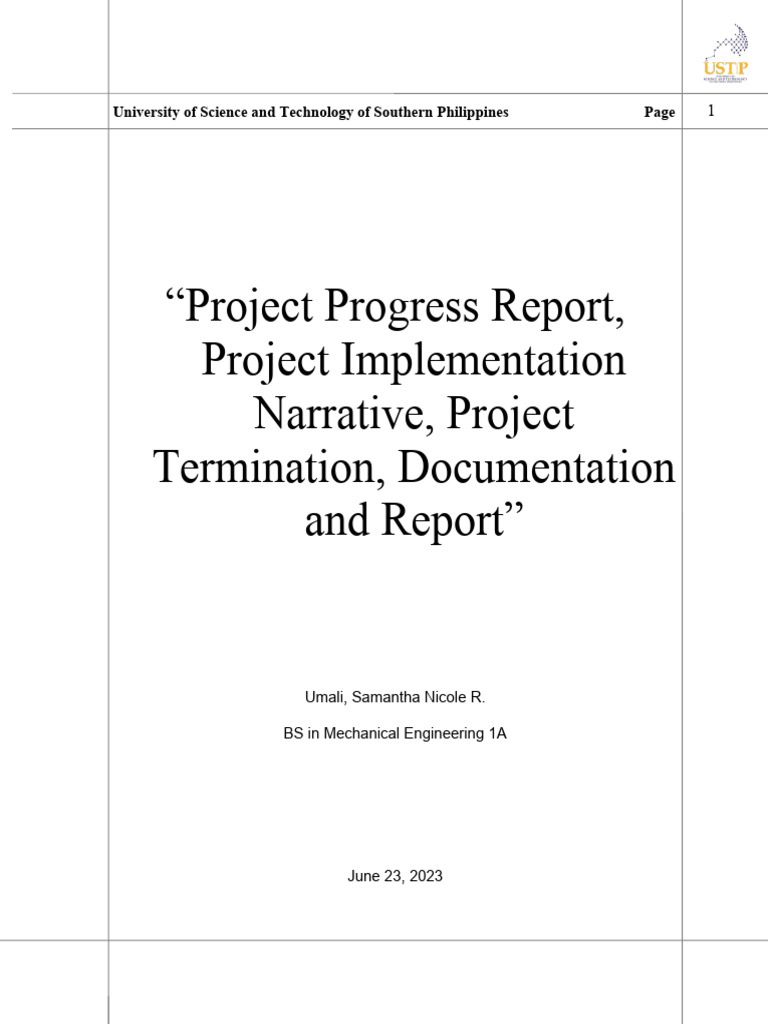 Progress Report | PDF | Engineering | Supply Chain Progress Report | PDF | Engineering | Supply Chain