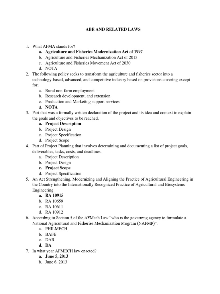 Abe and Related Laws | PDF | Engineering