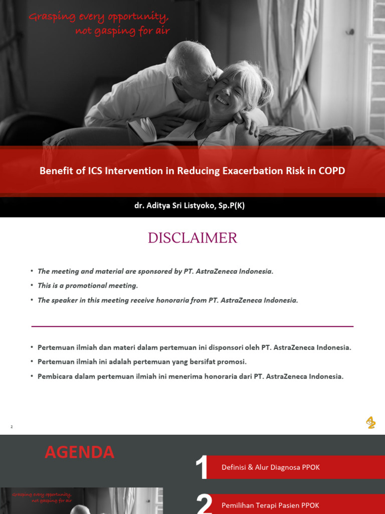 COPD Benefit of ICS Intervention in Reducing Exacerbation Risk in COPD - GOLD 2023 - Dr. Aditya ...