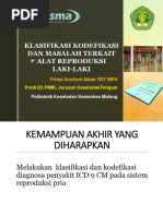 Klasifikasi & Kodefikasi Penyakit Reproduksi Pria | PDF