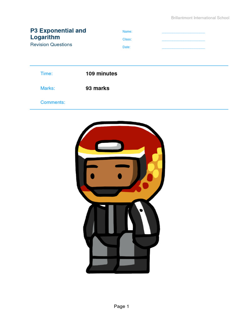 p3 Revision 2 - Exp and Logs | PDF | Logarithm | Arithmetic