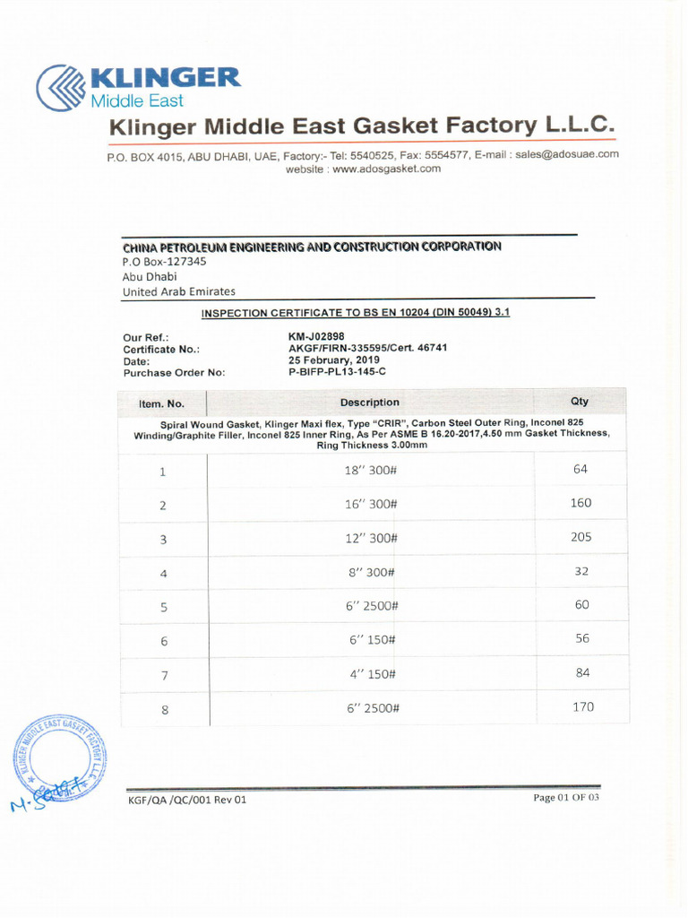 MTC - Compress JSPI Klinger | PDF