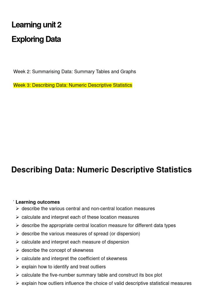 Chapter 3 | PDF | Mode (Statistics) | Mean