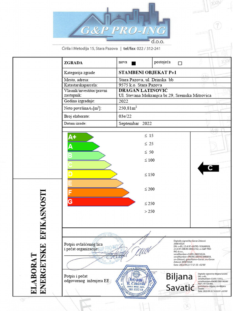 5.ee - Latinovic Stara Pazova Stambeni Elaborat Energetske Efikasnosti ...