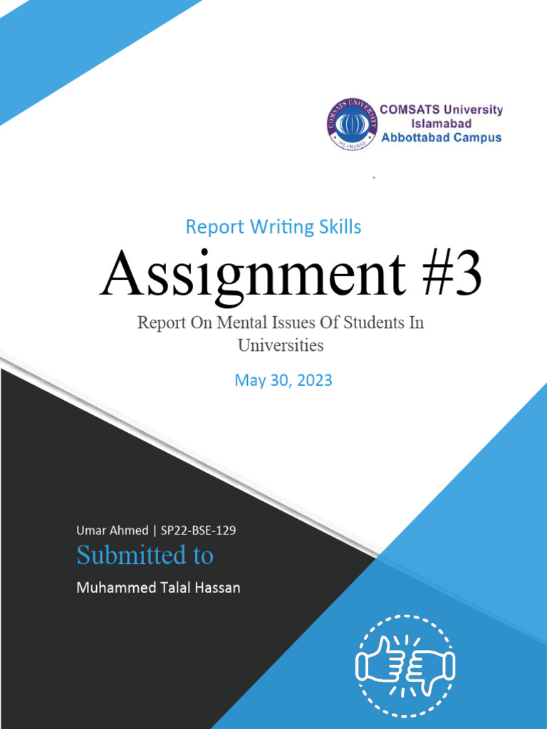 Assignment Cover For Comsats | PDF | Lighting | Cognition