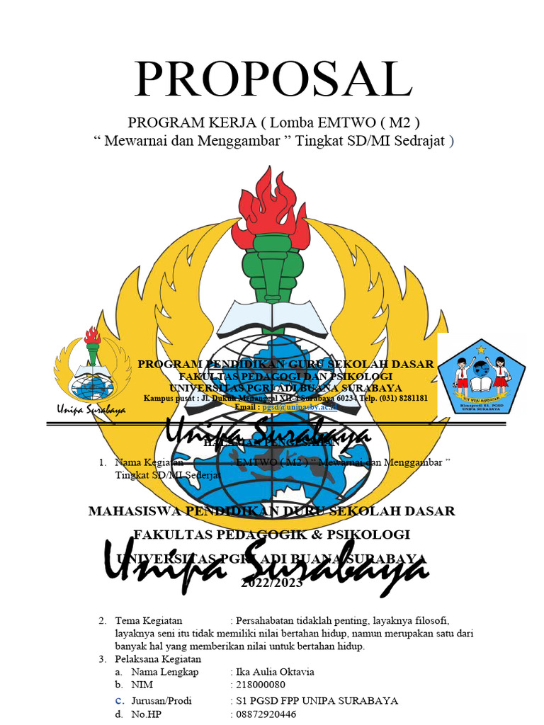 Proposal Proker Kel Srigala 3 2022 | PDF