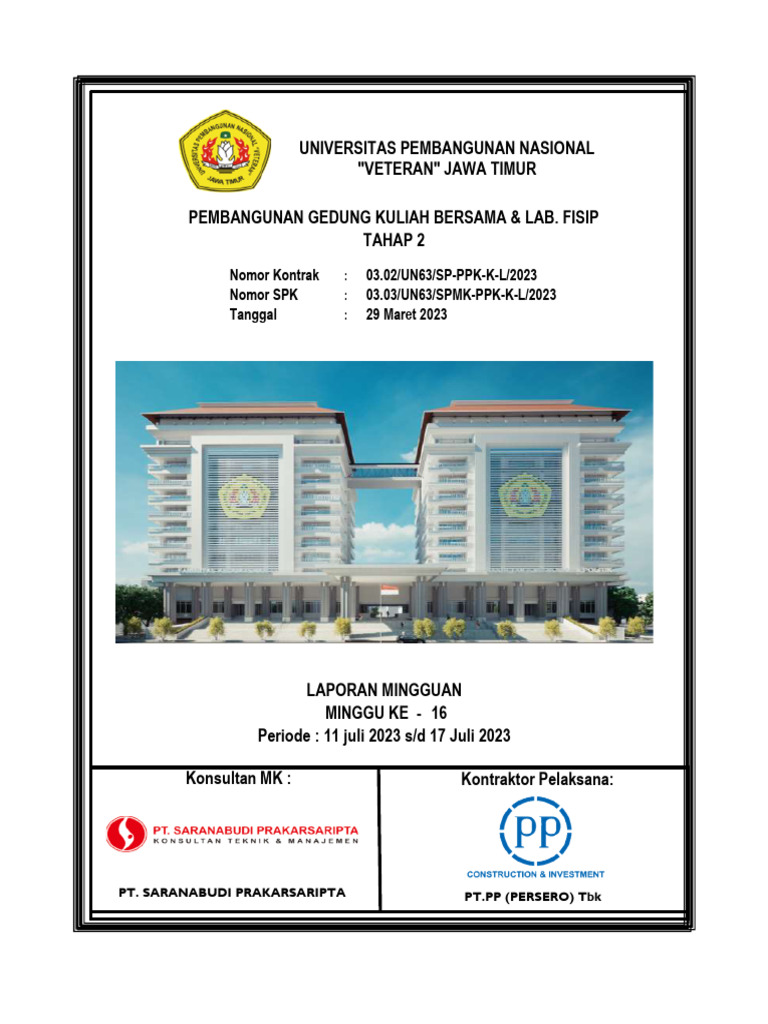 Progress Mingguan m16 | PDF