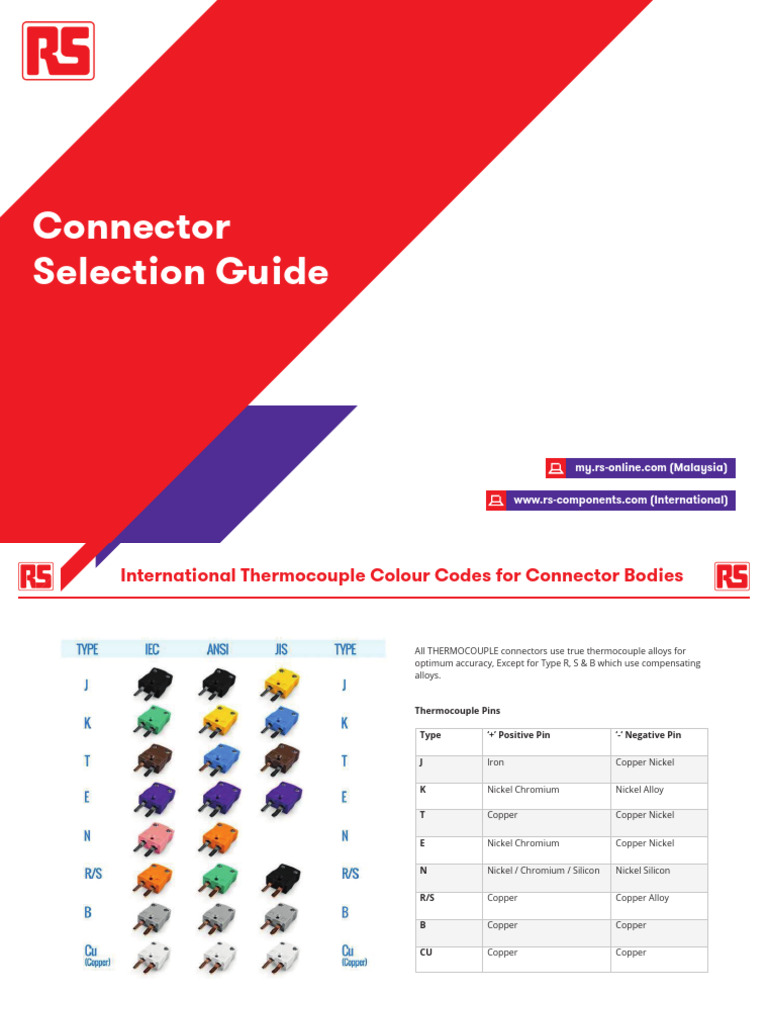 Connector Selection Guide | PDF | Electrical Connector | Stainless Steel