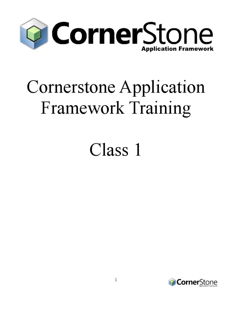Cornerstone Training | PDF | Web Service | Class (Computer Programming)