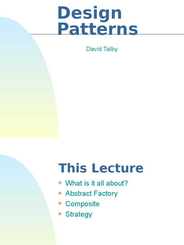 Patterns 1 Intro | PDF | Inheritance (Object Oriented Programming ...