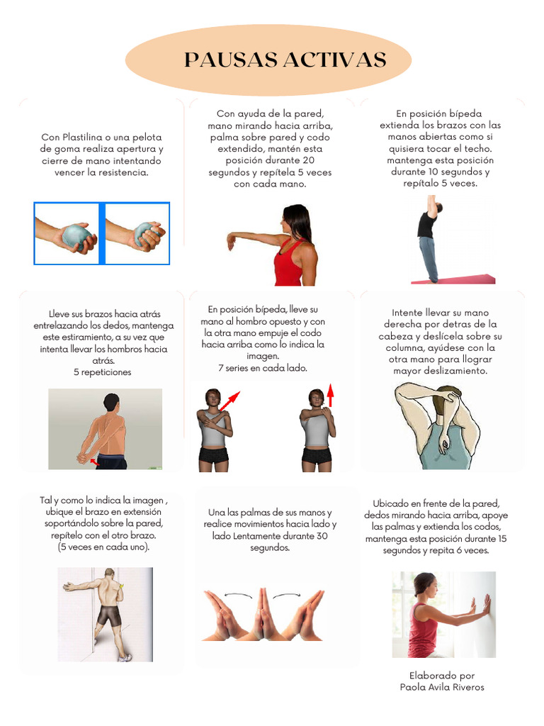 Pausas Activas Miembro Superior | PDF