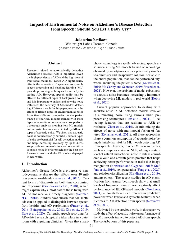Detecting Alzheimer From Speech | PDF | Noise | Acoustics