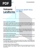 Geography Notes - Vulcanicity | PDF | Volcano | Lava