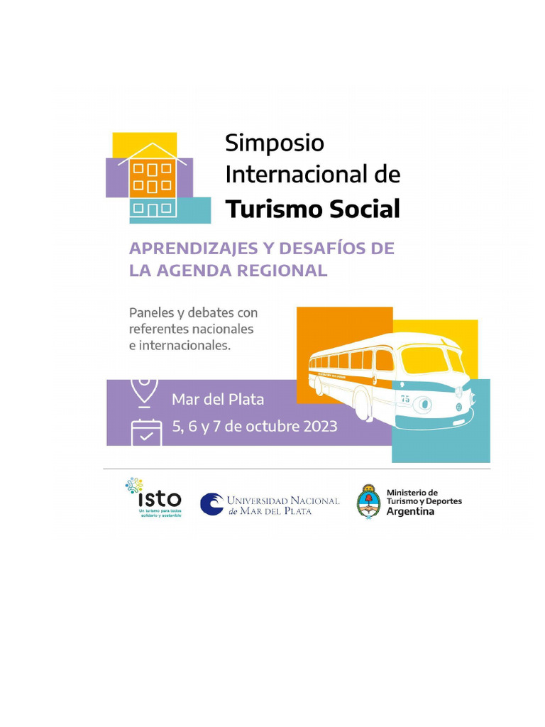 Programa - Simposio Internacional de Turismo Social | PDF | Turismo | Industrias de servicio