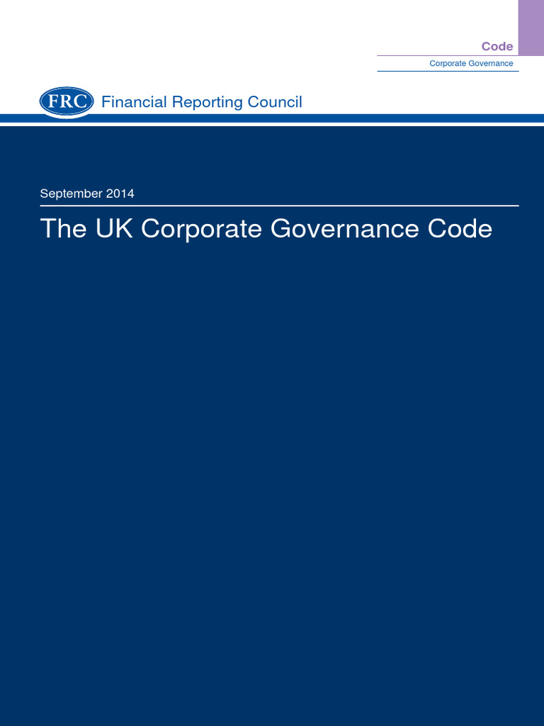 UK Corporate Governance Code 2014 | PDF | Internal Control | Corporate Governance