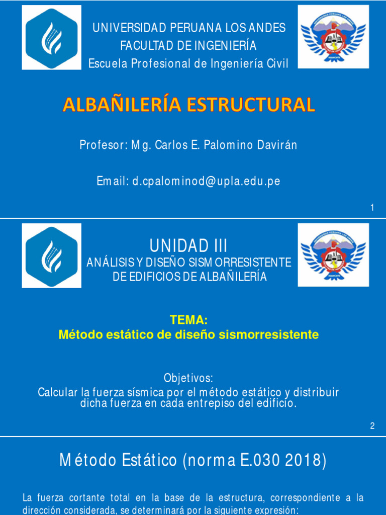 Semana 10 - Aplicación Del Metodo Estático | PDF