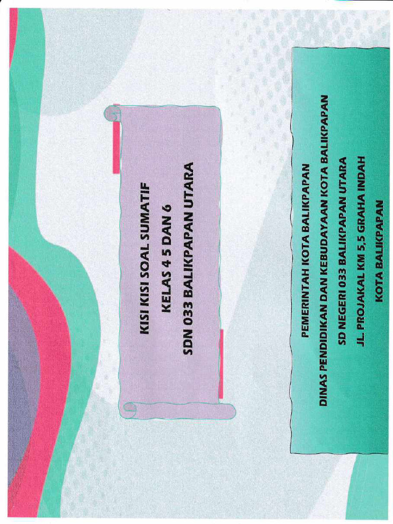 11 Kisi-Kisi Soal Dan Instrumen Penilaian (Formatif Dan Sumatif) (SD 4, 5, 6. SMP & SMA Mapel ...
