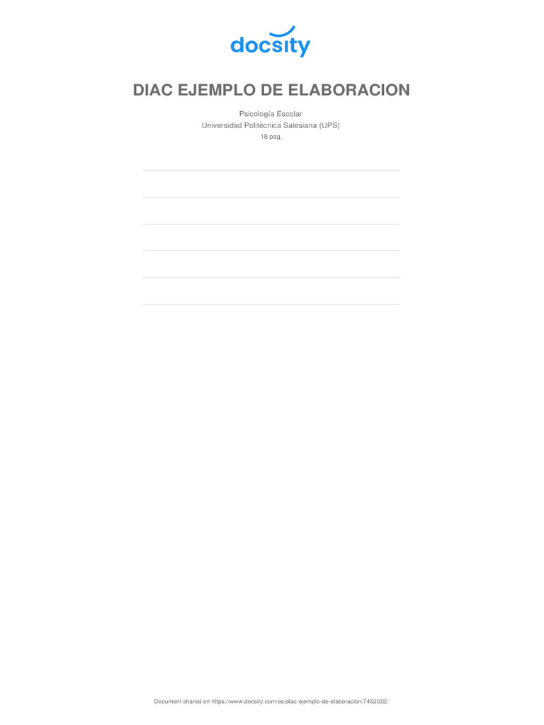 Docsity Diac Ejemplo de Elaboracion | PDF | Palabra | Ecuador