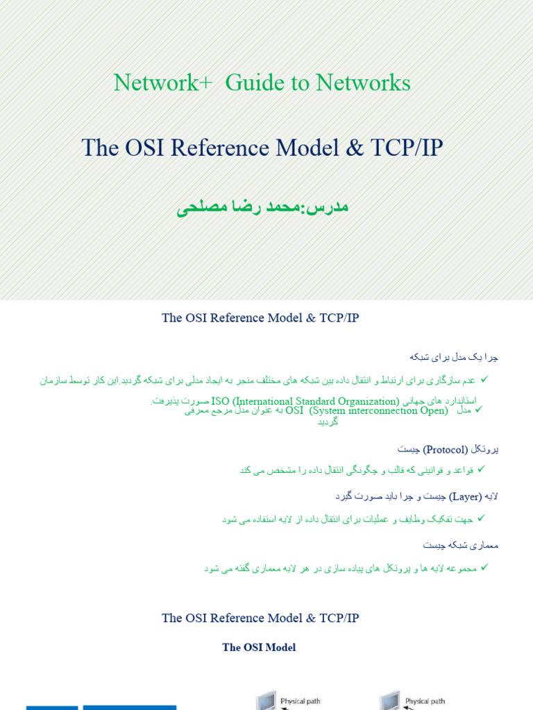 Introduction To Network+ Lesson2 | PDF | Transmission Control Protocol | Osi Model