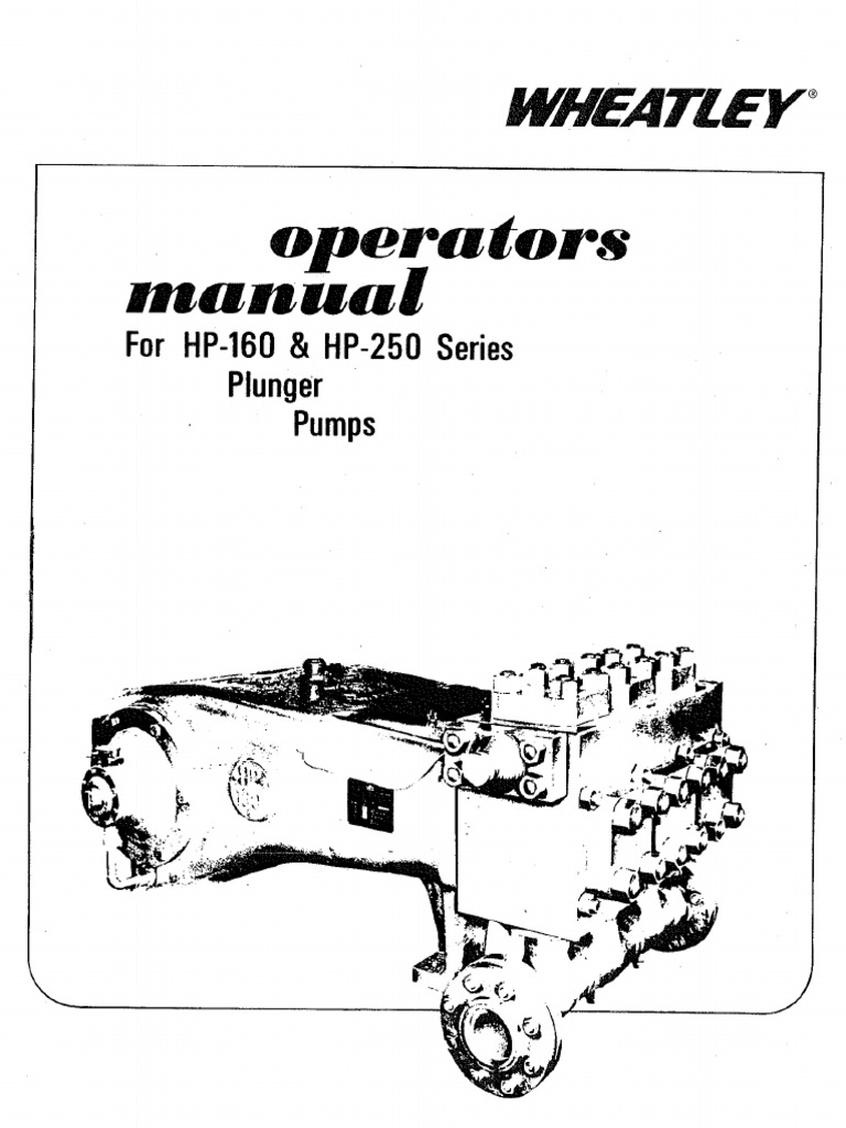 P-714 A y B HP160-HP250MANUAL | PDF