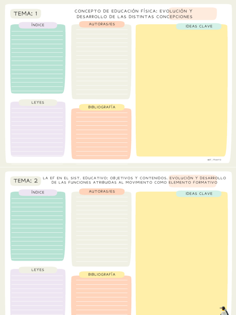 Plantilla Resumen Temas Opo | Descargar gratis PDF | Enseñando | Evaluación