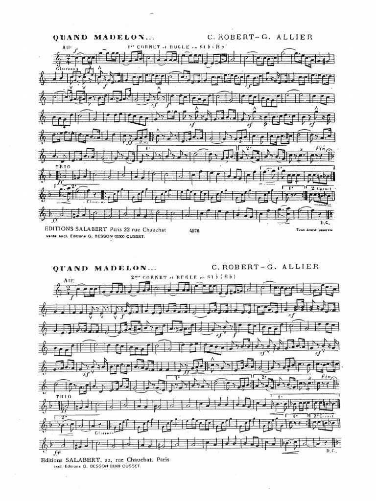 Quand Madelon - 1e & 2e Trp. | PDF