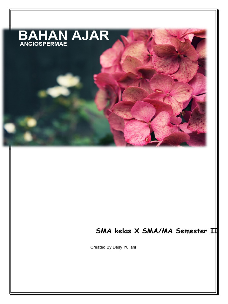 Bahan Ajar - Desy Yuliani (Angiospermae) | PDF