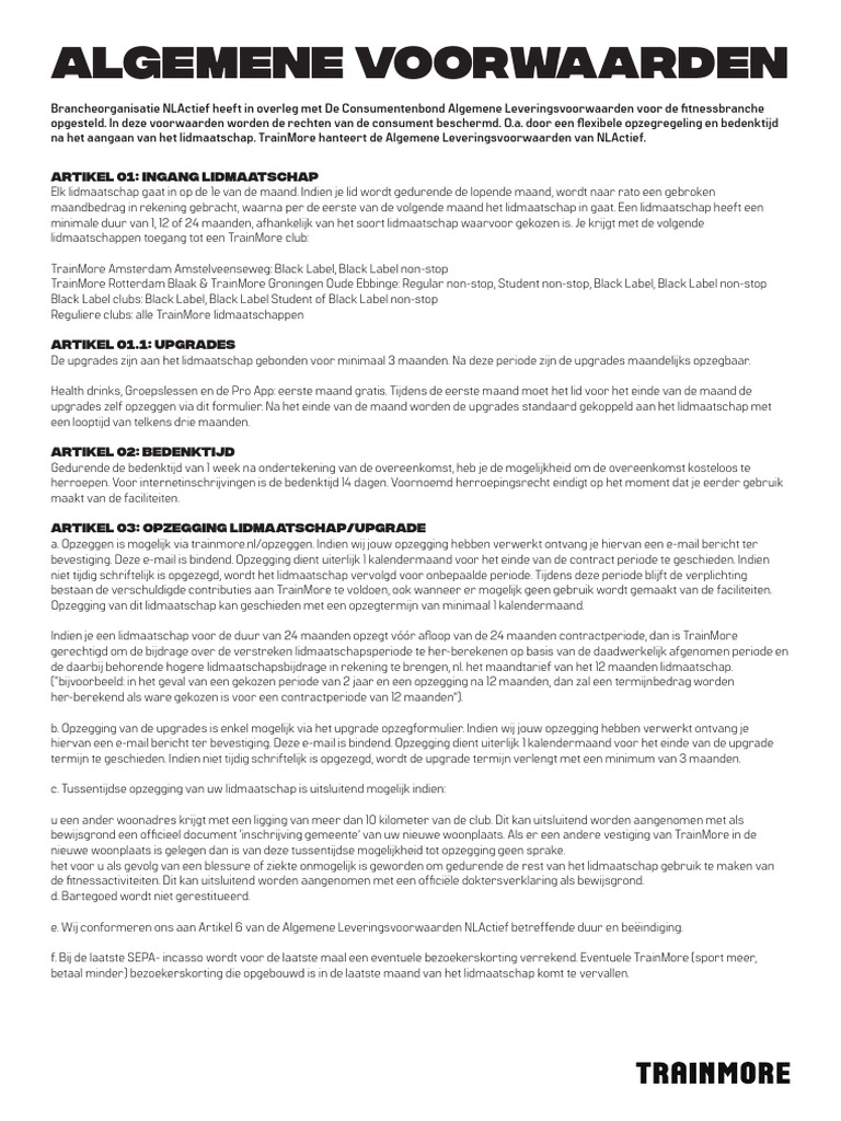 Algemene Voorwaarden | PDF