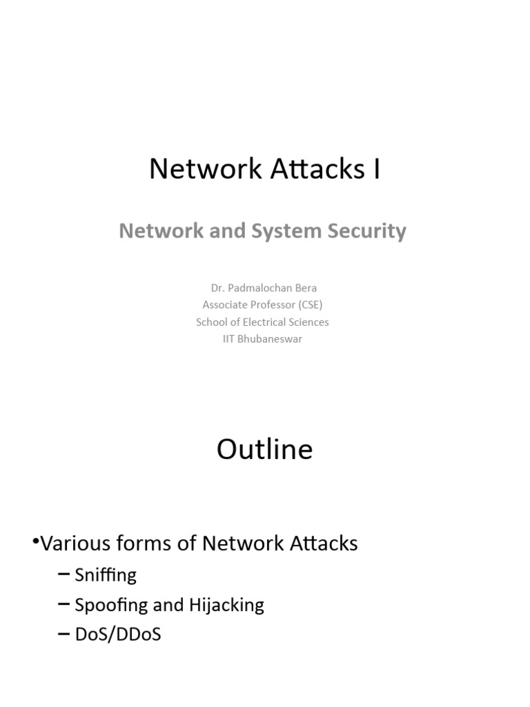 NSS Lecture 4 - Network Attacks | PDF | Denial Of Service Attack | Transmission Control Protocol