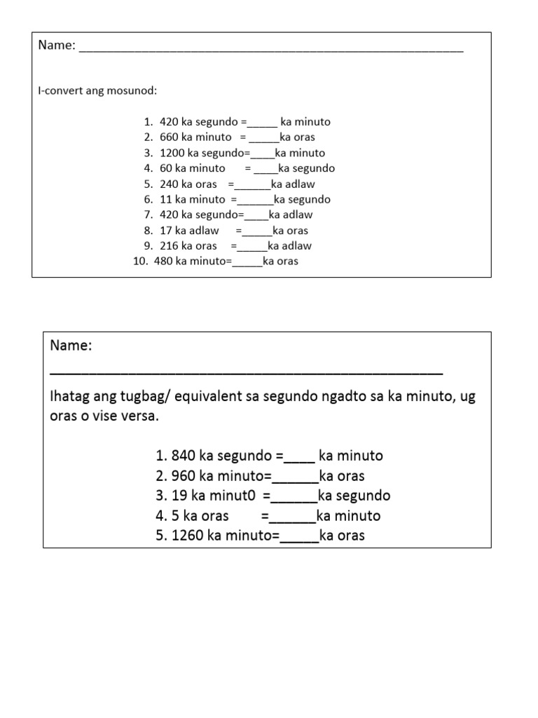 Students Answer Sheet | PDF