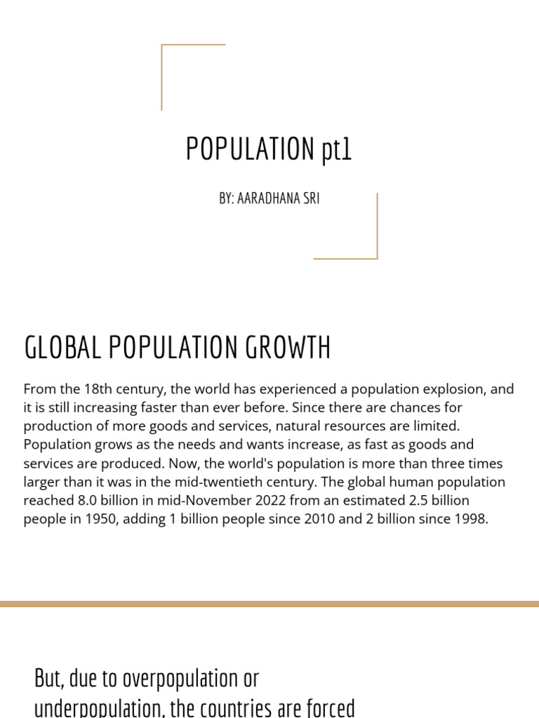 Global Population Growth Factors | PDF | Immigration | Birth Rate