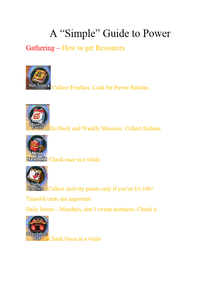 A Simple Guide To Power | PDF | Ninja