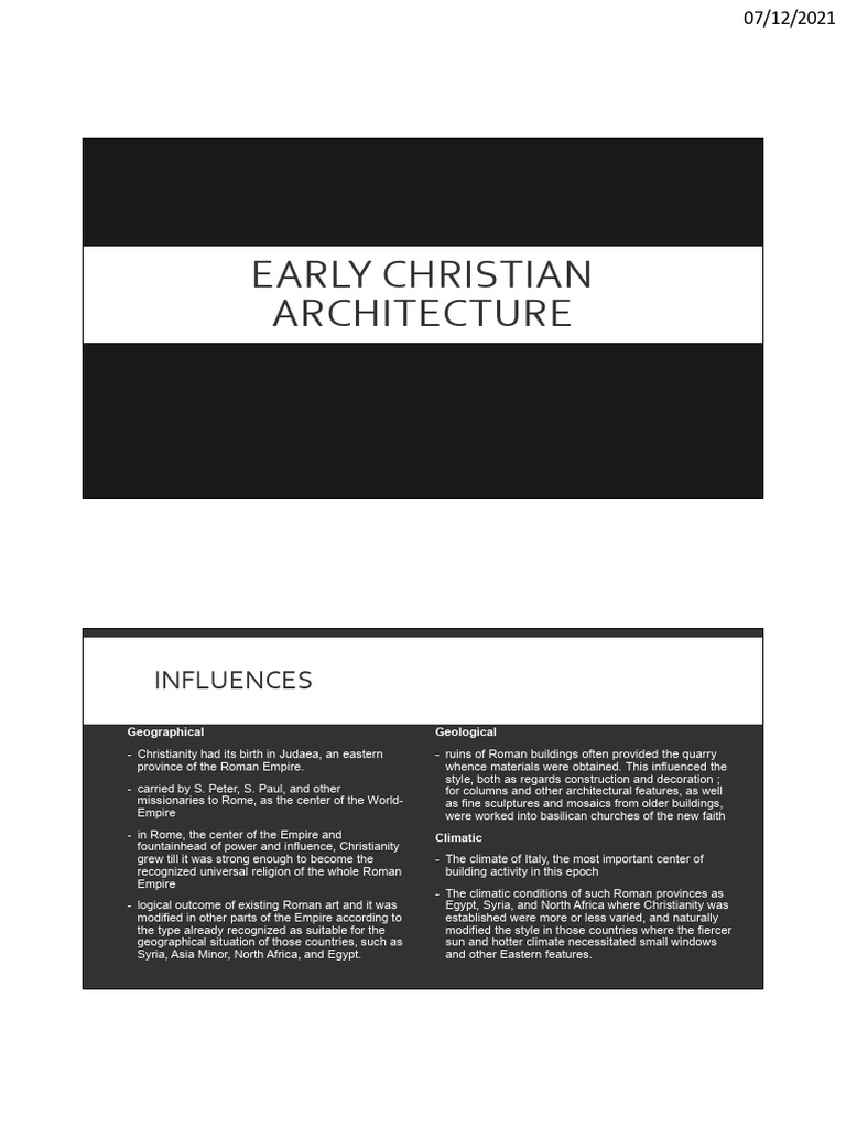 Early Christian and Byzantine | PDF | Dome | Byzantine Empire