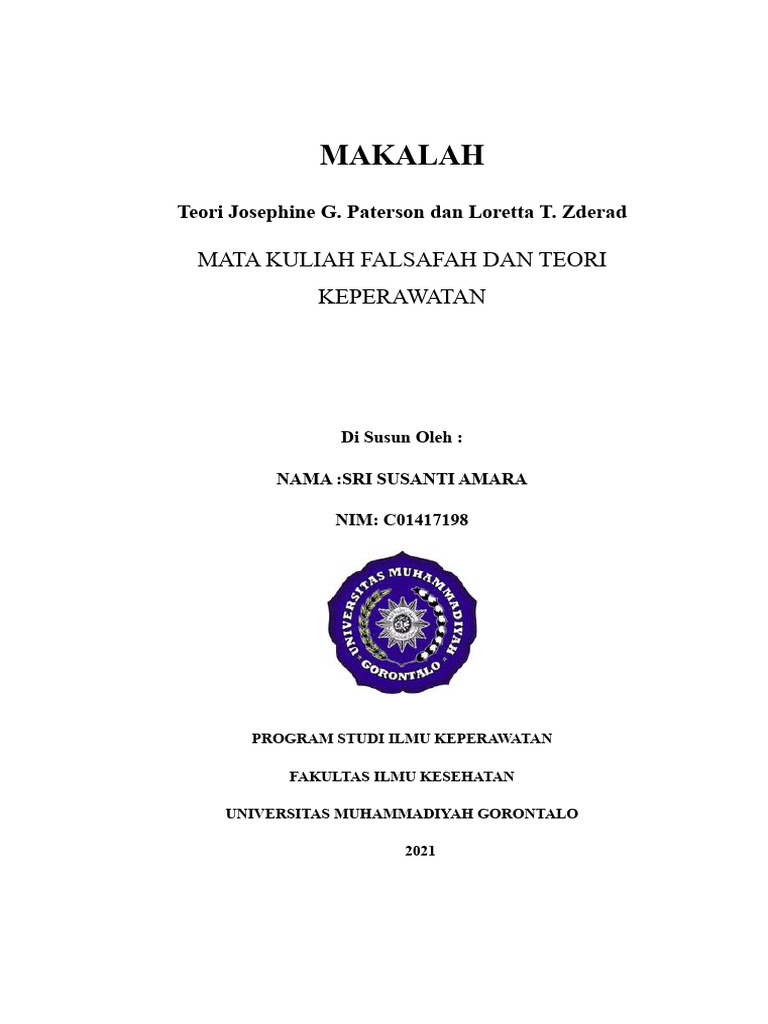 Teori Humanistik Paterson dan Zderad | PDF | Pengembangan Diri