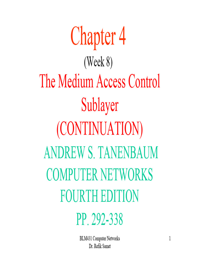 Week 8 | PDF | Computer Network | Ieee 802.11
