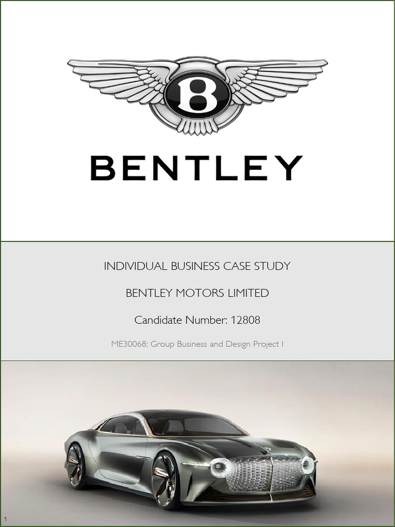 Bentley Motors | PDF | Land Vehicles | Brand