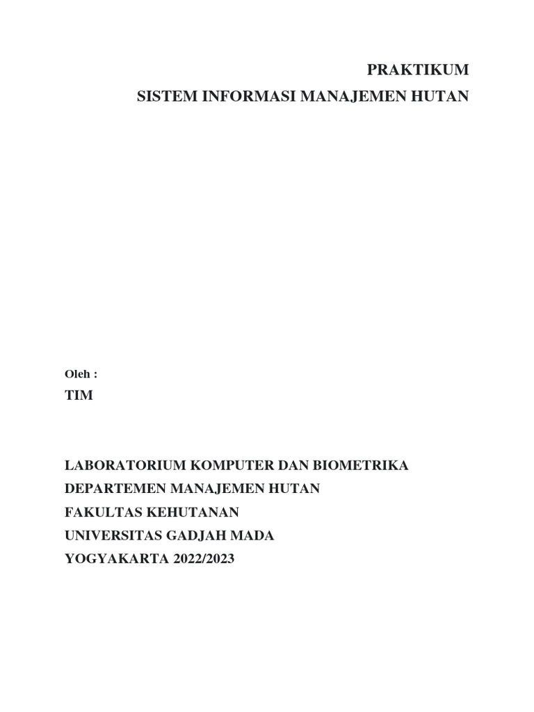 Buku Petunjuk Praktikum SIMH | PDF