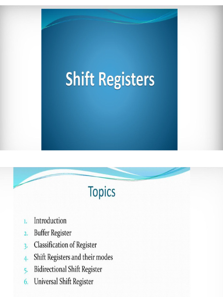 Shift Registers | PDF
